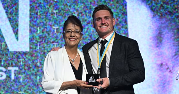 Brimson claims first Paul Broughton Medal; top prop picks up second gong | Titans